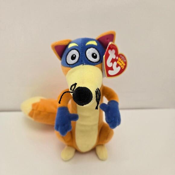 Toys | Ty Beanie Baby Swiper The Fox From Dora The Explorer Rare 7 Inch ...